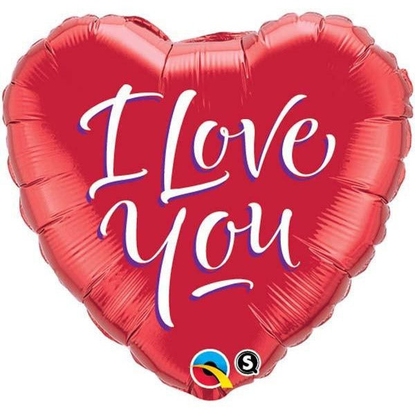 45cm Heart Foil I Love You Script Modern #29133 - Each (Pkgd ...